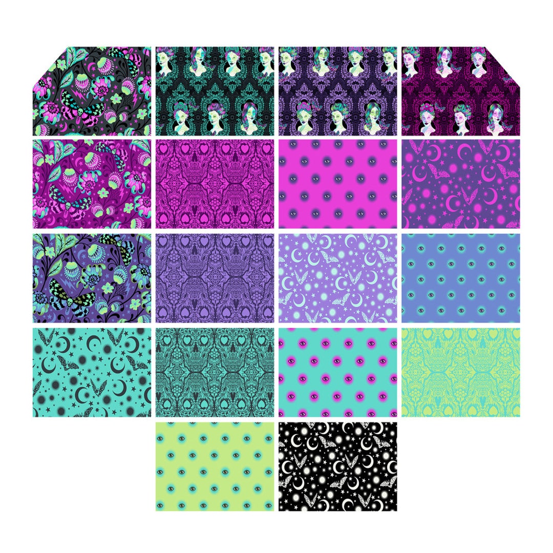Tula Pink De La Luna Fat Quarter Bundle of 18 Pieces Factory Cut - Etsy