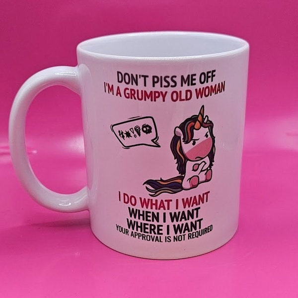 Grumpy Old Woman Mugs - Etsy