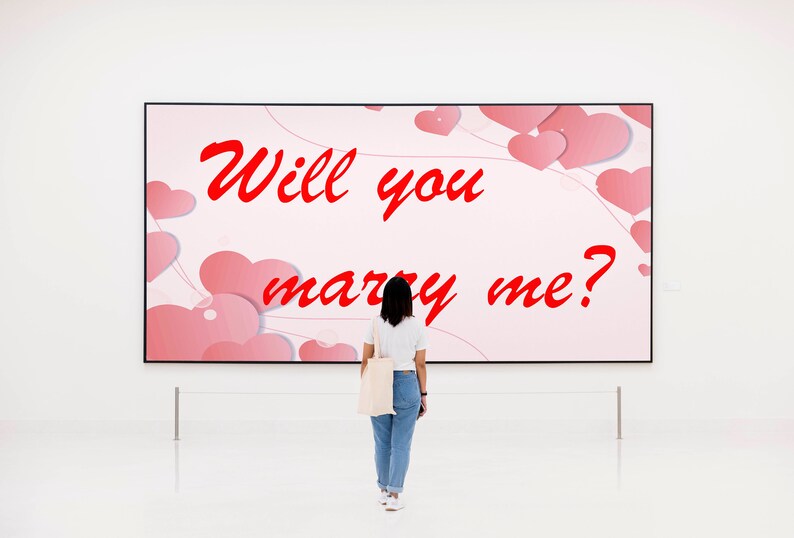 Will You Marry Me Printable DIGITAL File, Instant Download, Poster ...