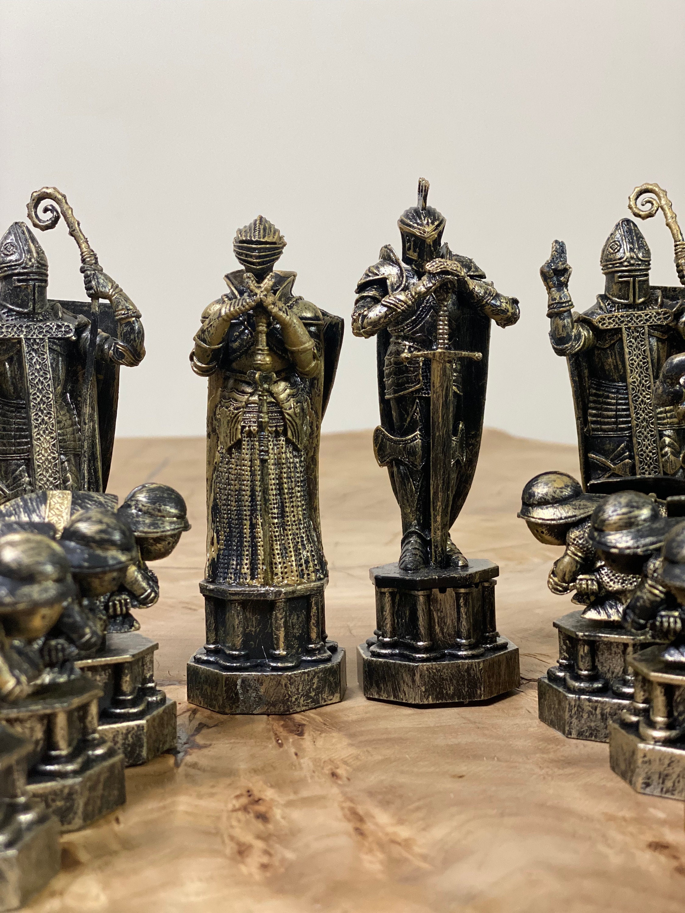 Wizard Chess Pieces - Etsy