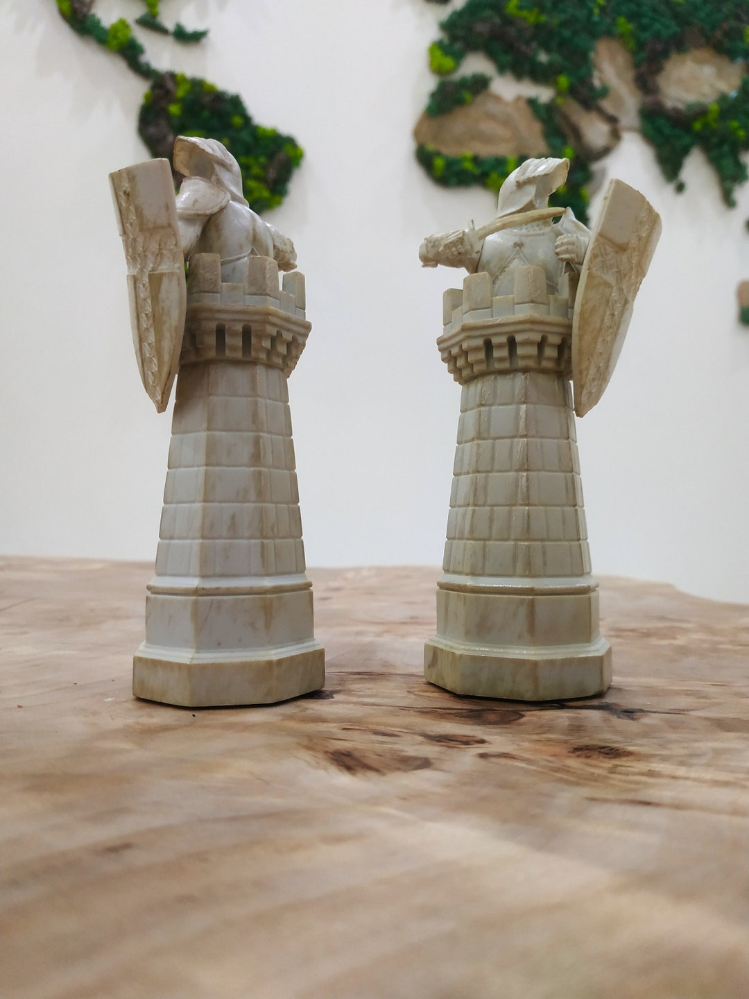 Chess Rook Figures. White Tower. Wizard Chess Pieces. Figure High 13cm ...