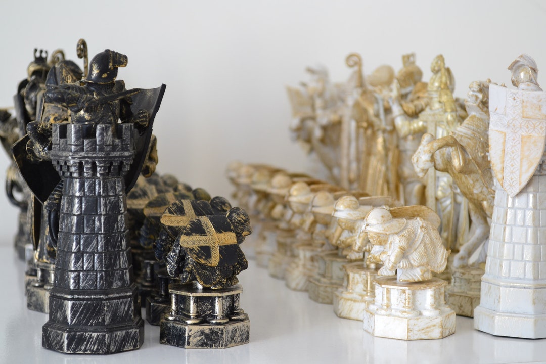 Wizard Chess Pieces, 32 P.c Collection Figures for Chess Board. - Etsy