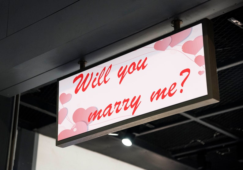 Will You Marry Me Printable DIGITAL File, Instant Download, Poster ...