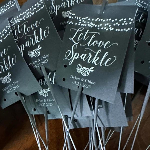 Wedding Sparklers With Matches - Etsy