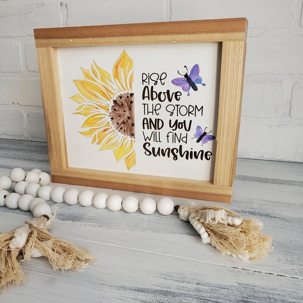 Sunflower Wood Sign - Etsy