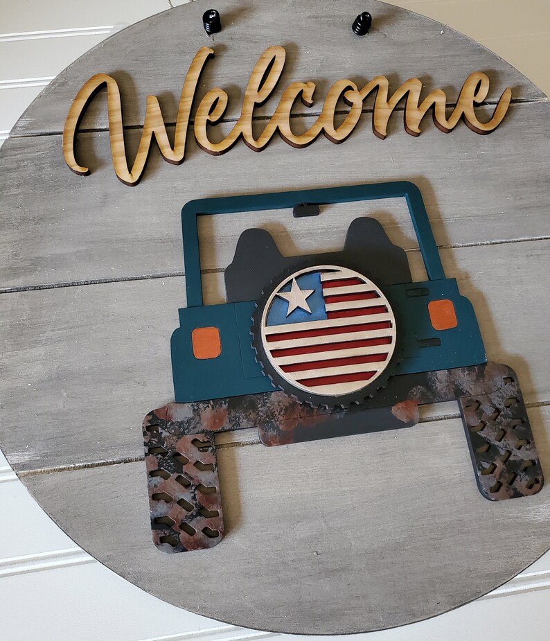Off Road Vehicle Welcome Sign Interchangeable Door Hanger - Etsy