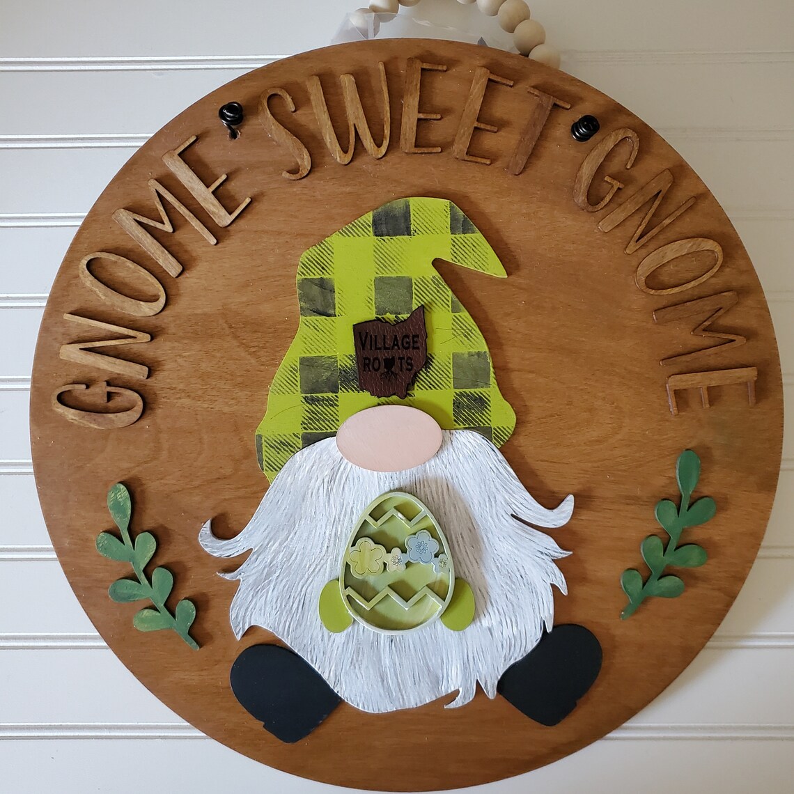 Gnome Door Sign Interchangeable Gnome Welcome Front Door | Etsy