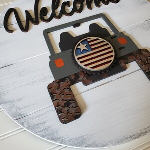 Off Road Vehicle Welcome Sign, Interchangeable Door Hanger W/11 ...
