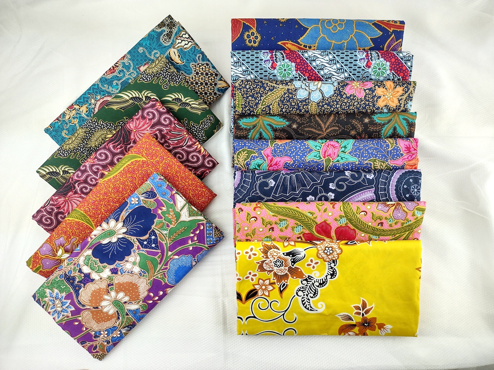 Batik Sarong Wrap 72" X 46" Colorful Summer Beach Cover Ups, Bali Batik ...