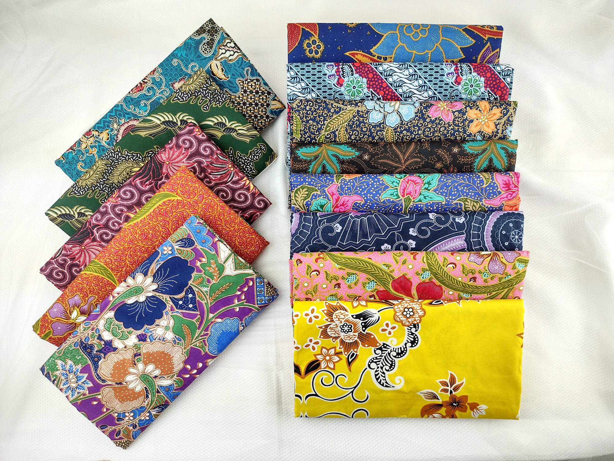 Batik Sarong Wrap 72" X 46" Colorful Summer Beach Cover Ups, Bali Batik ...