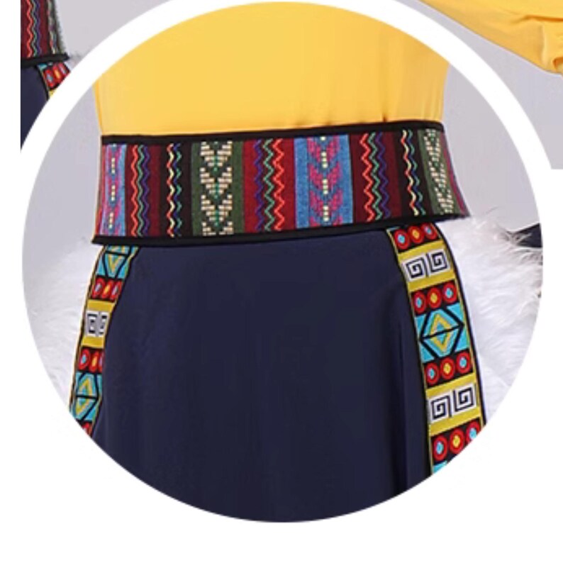 Traditional Dance Performance Costume for Women – Ethnic Minority Folk ...