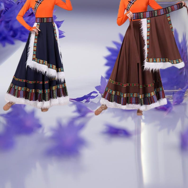 Traditional Dance Performance Costume for Women – Ethnic Minority Folk ...