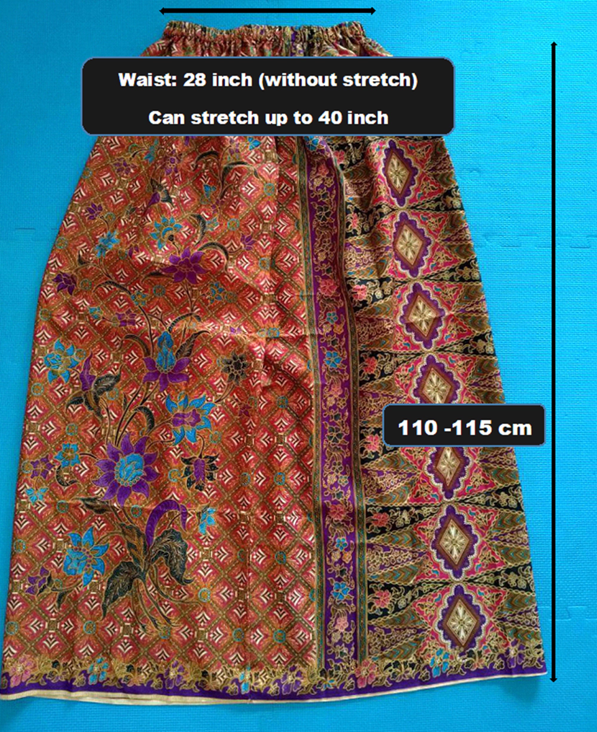 Bali Style Dress, Batik Sarong Wrap Long Skirt / Summer Colorful ...