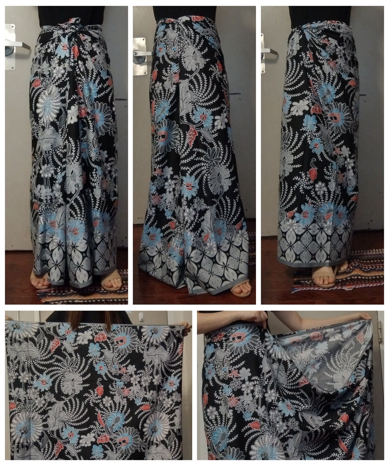 Batik Sarong Wrap 72 X 46 Colorful Summer Beach - Etsy