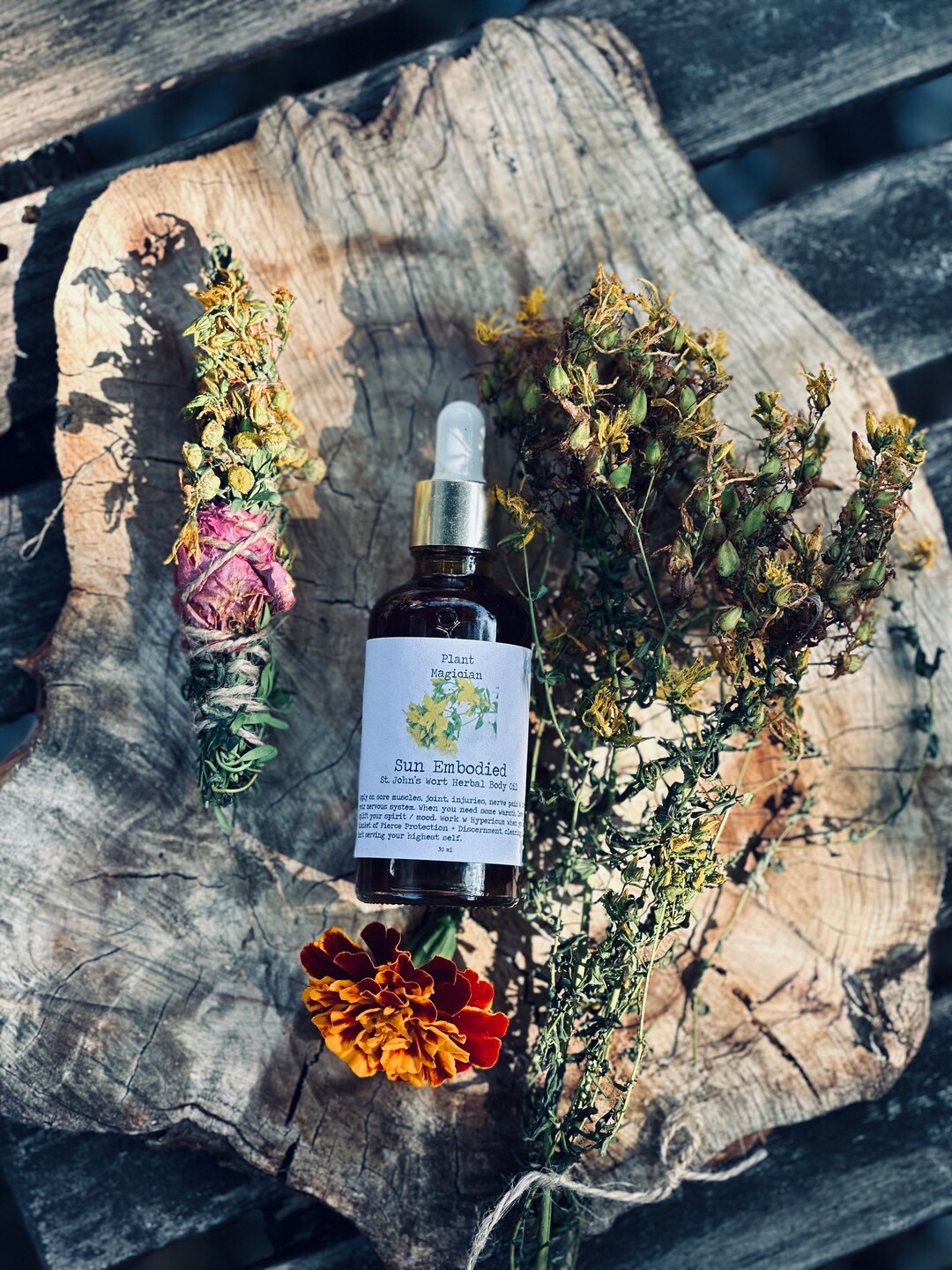 Sun Embodied Hypericum St. Johns Wort Herbal Body Oil or Ointment - Etsy