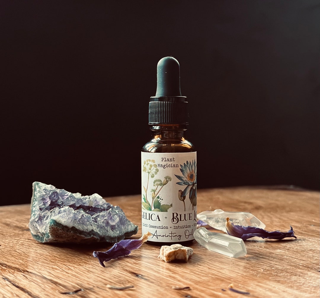 Angelica Blue Lotus Anointing Oil Spirit Communion Intuition Wisdom ...