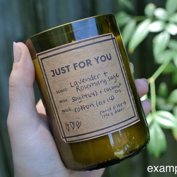 Wine Bottle Candle - Etsy