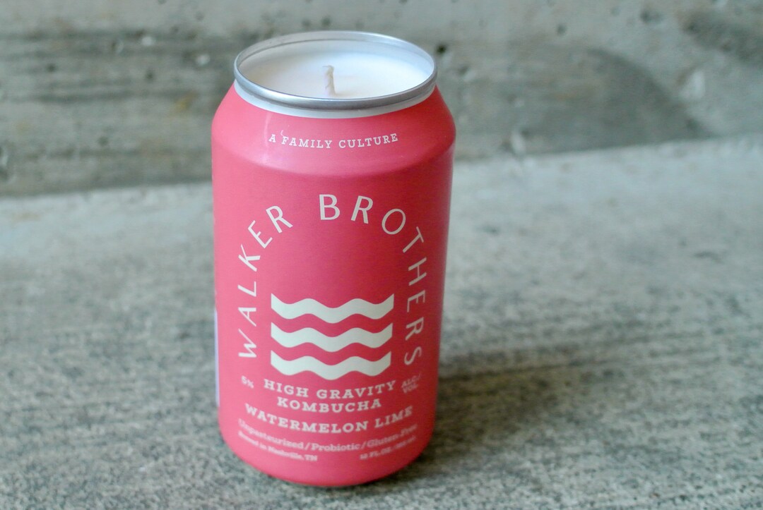 Walker's Brothers Kombucha - Watermelon Lime | Candle in Upcycled ...