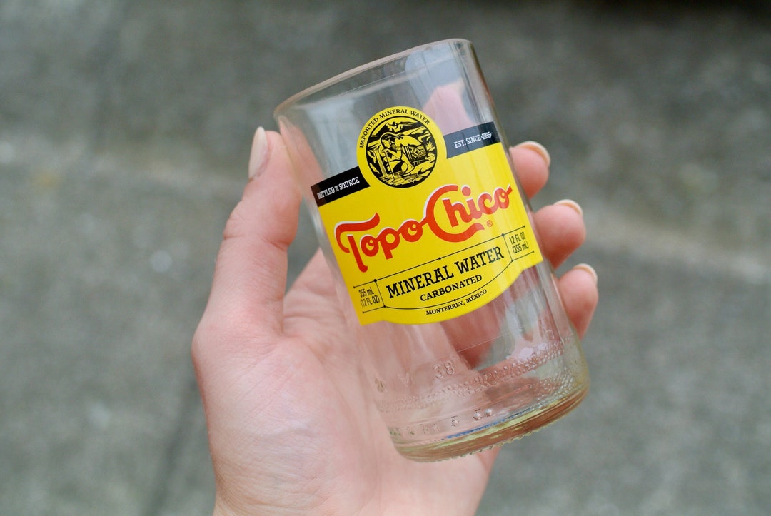 Topo Chico [CLEAR GLASS VERSION] | Drinking Glass Handmade From ...