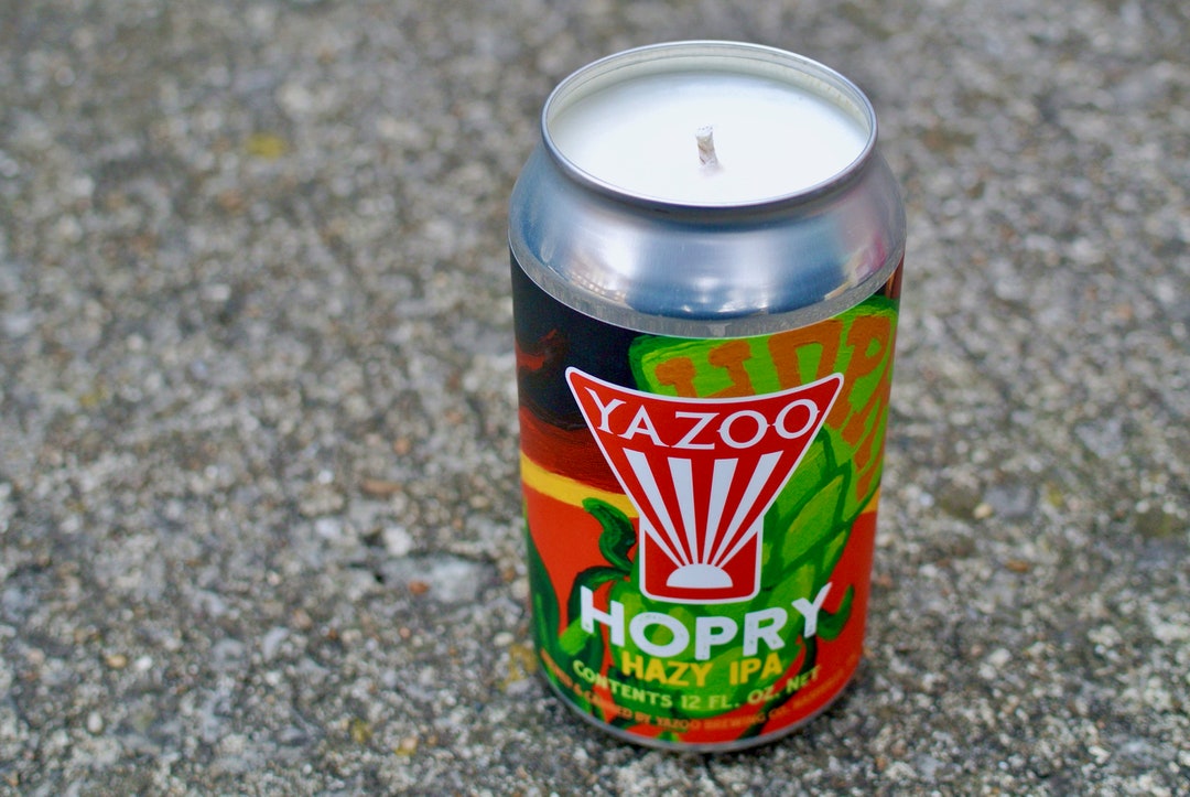 Yazoo - Hopry Hazy IPA | Candle in Upcycled Beer Can | (scent ...