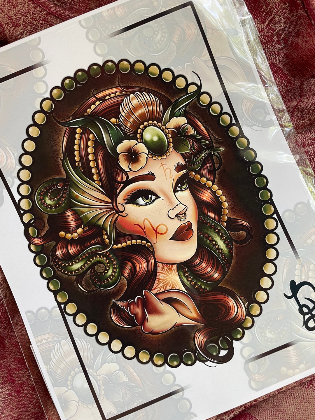 Capricorn Zodiac Goddess | Astrology Art | Capricorn Poster | Earth ...