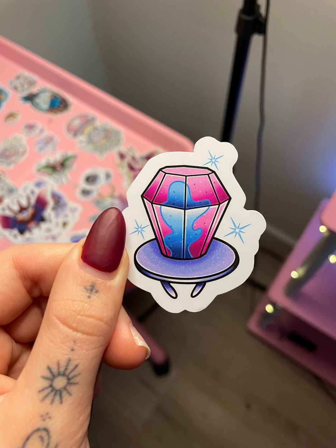 Ring Pop Laminated Vinyl Sticker - Etsy