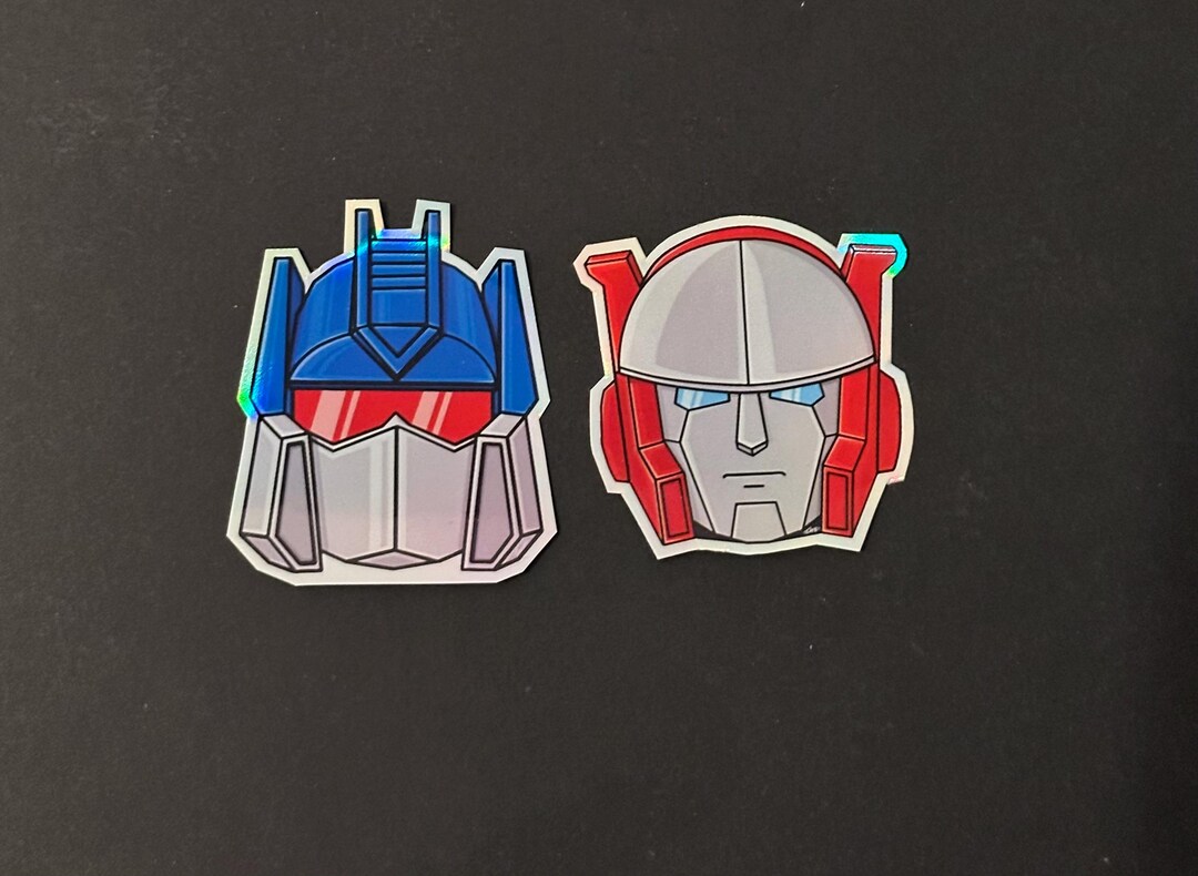 Soundwave & Blaster Holographic Custom Sticker Double Pack Stickers ...