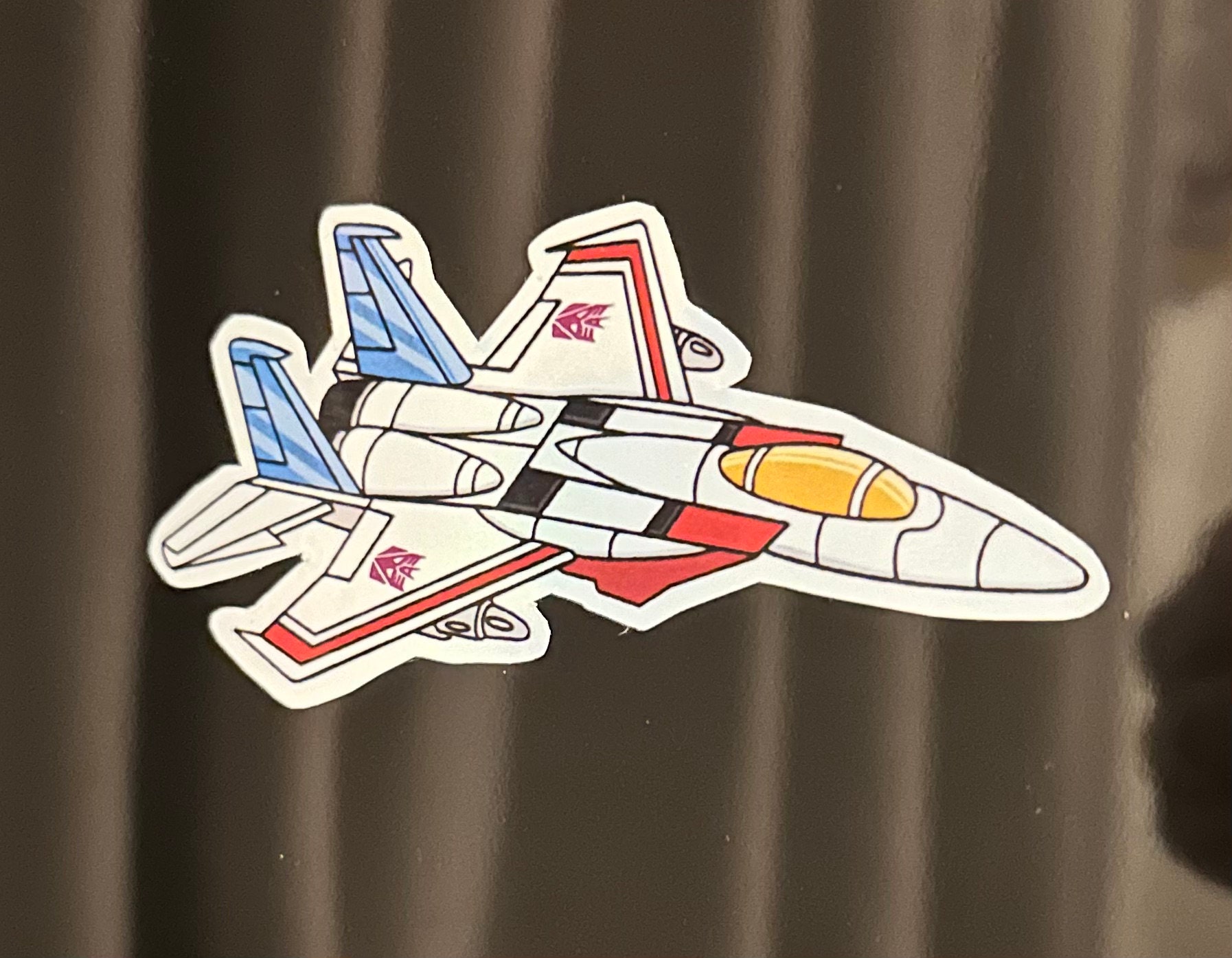 Starscream Holographic Sticker 1980s Retro Style - Etsy