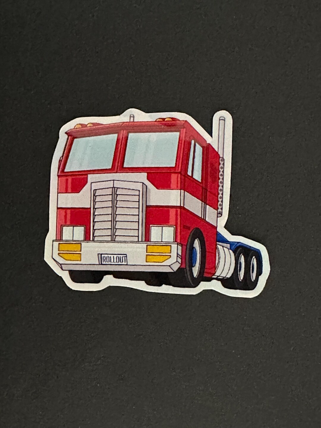 Optimus Prime Truck Holographic Sticker - Retro 80s Style - Etsy UK