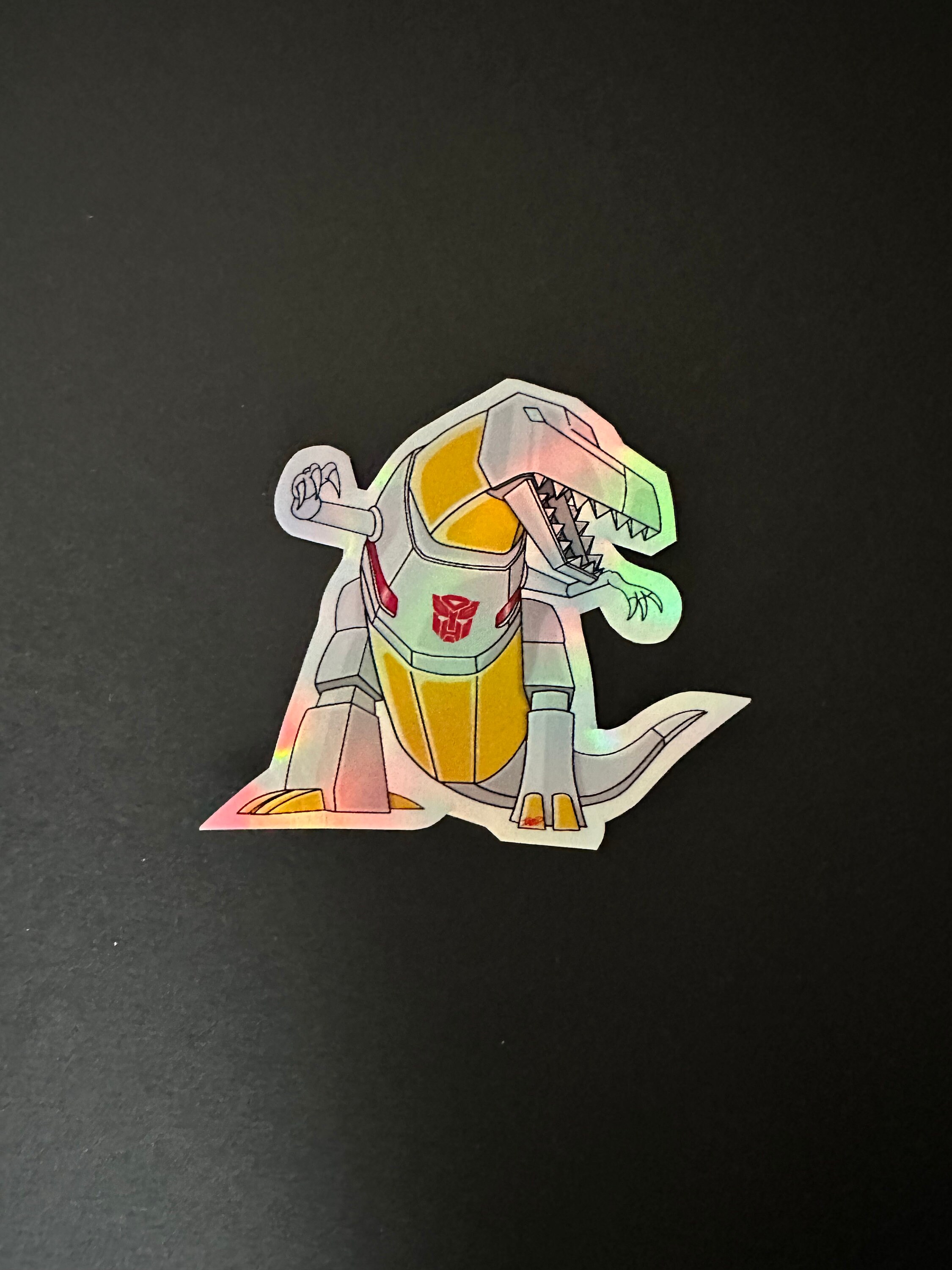 Grimlock Dinobots Holographic Custom Sticker - Etsy