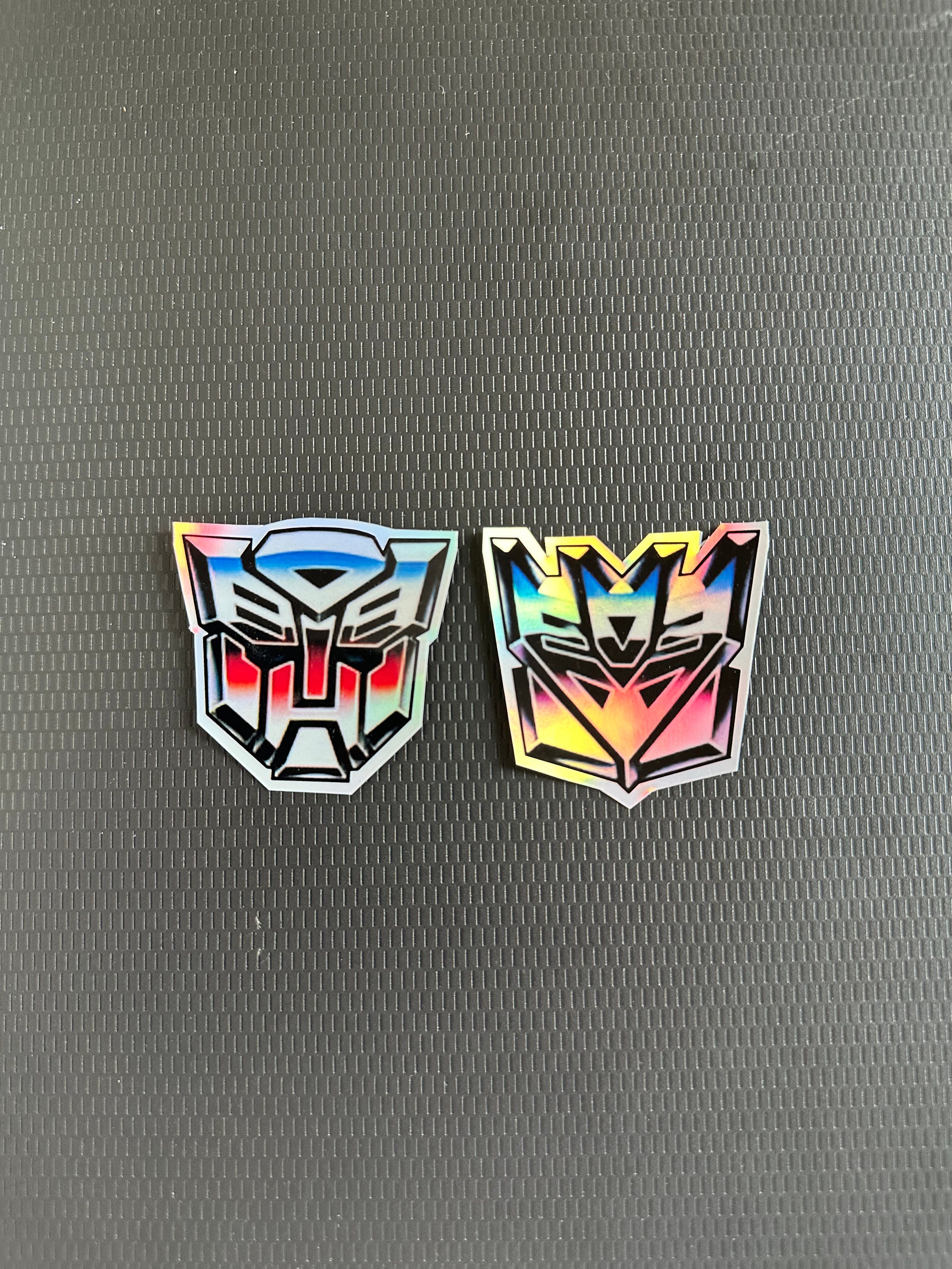Transformer Holographic Stickers Double Pack Retro Style - Etsy