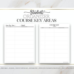 Student Organizer - DIGITAL DOWNLOAD - Etsy