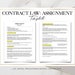 Contract Law: Assignment, 3rd Party Beneficiary, & Delegation Template ...