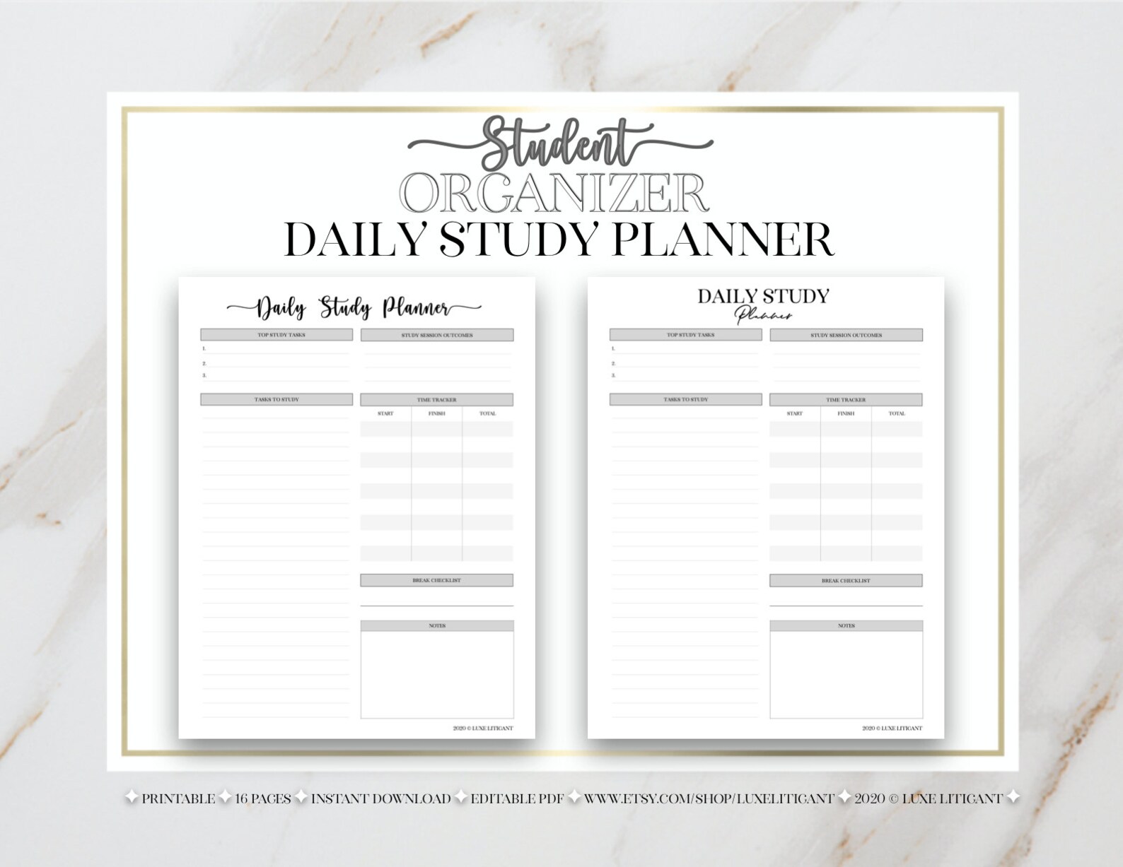 Student Organizer DIGITAL DOWNLOAD - Etsy