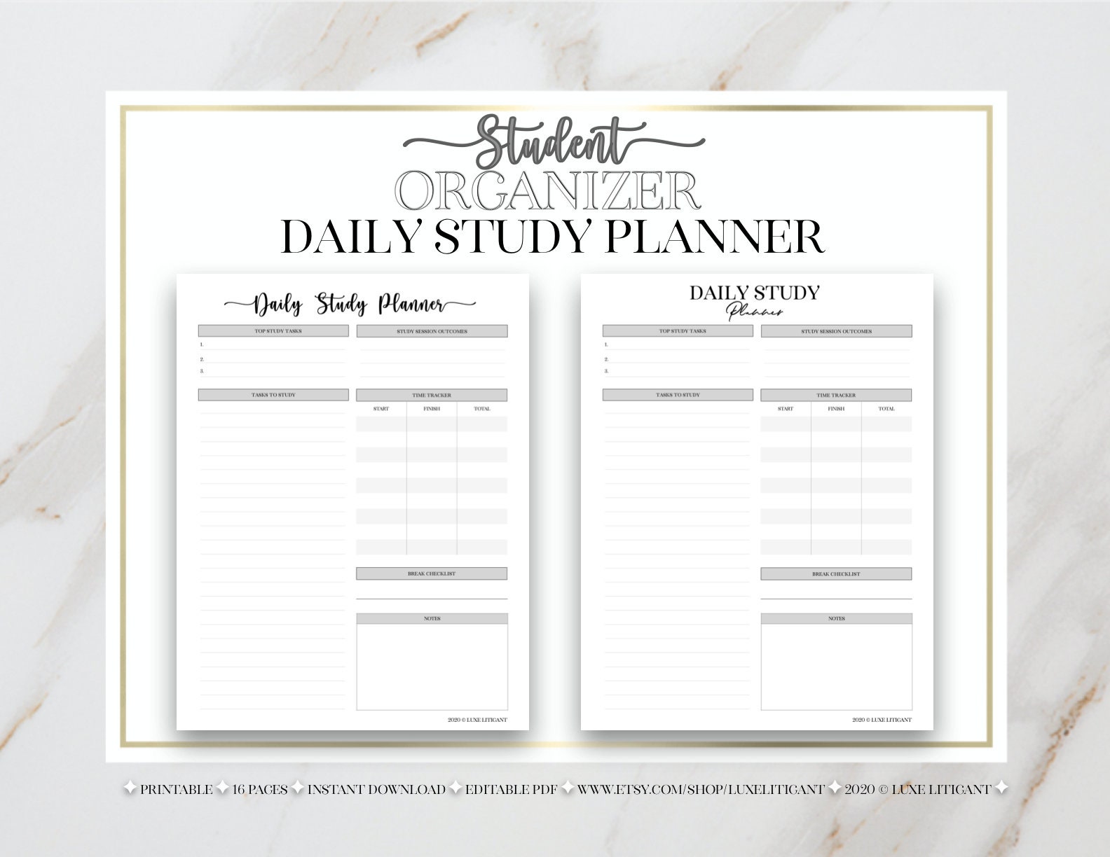 Student Organizer - DIGITAL DOWNLOAD - Etsy