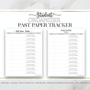 Student Organizer - DIGITAL DOWNLOAD - Etsy