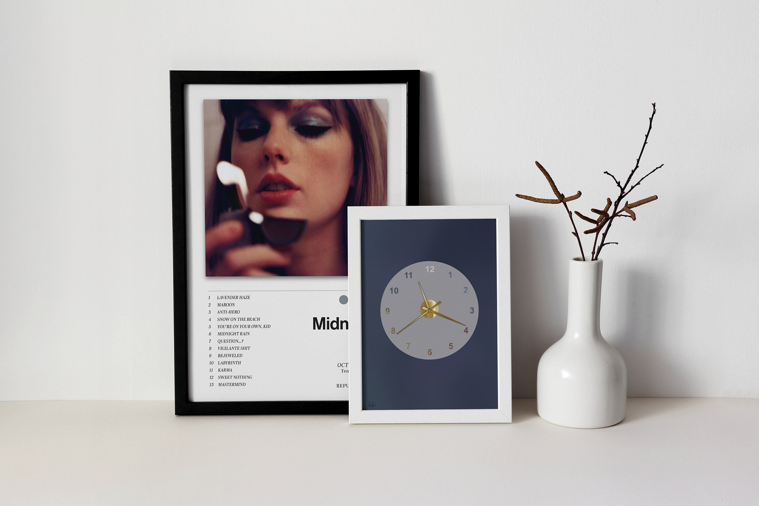TAYLOR SWIFT Midnights Clock Print/poster - Etsy