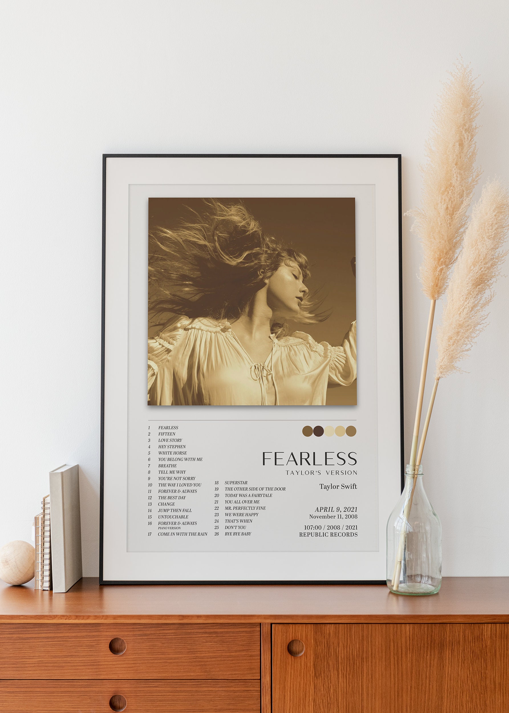 TAYLOR SWIFT FEARLESS Album Art Poster. - Etsy