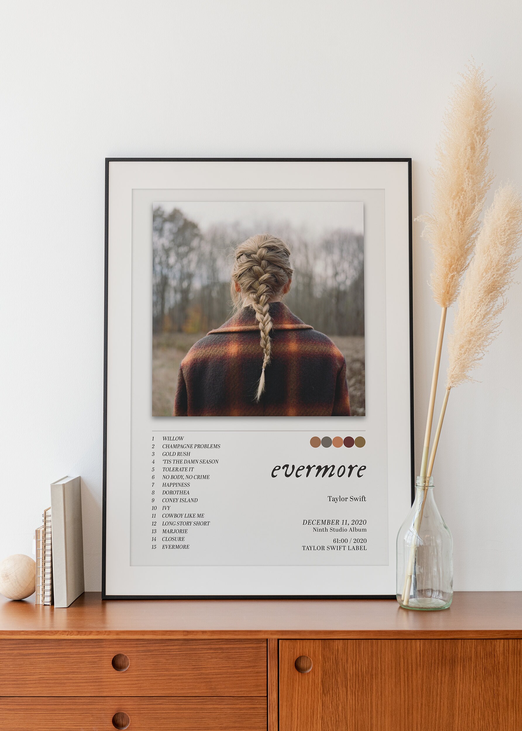 TAYLOR SWIFT Evermore Album Art Poster - Etsy