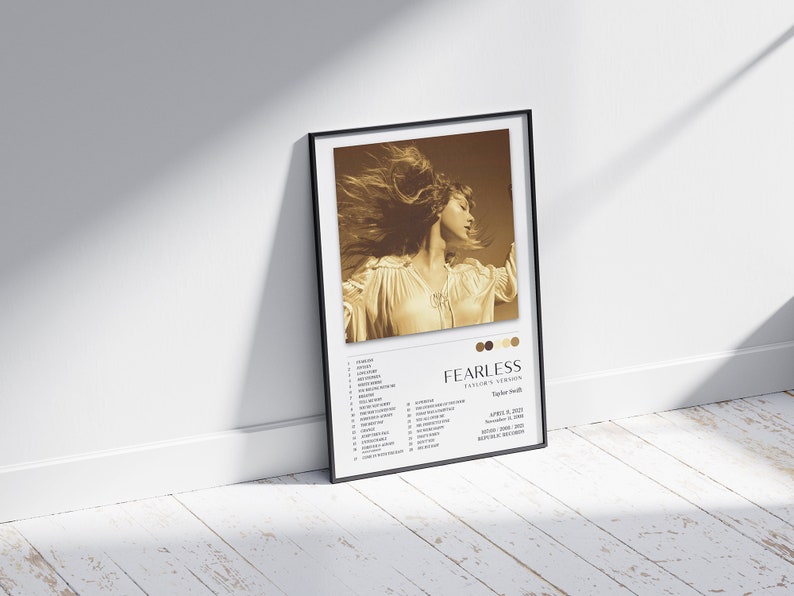 TAYLOR SWIFT FEARLESS Album Art Poster. - Etsy