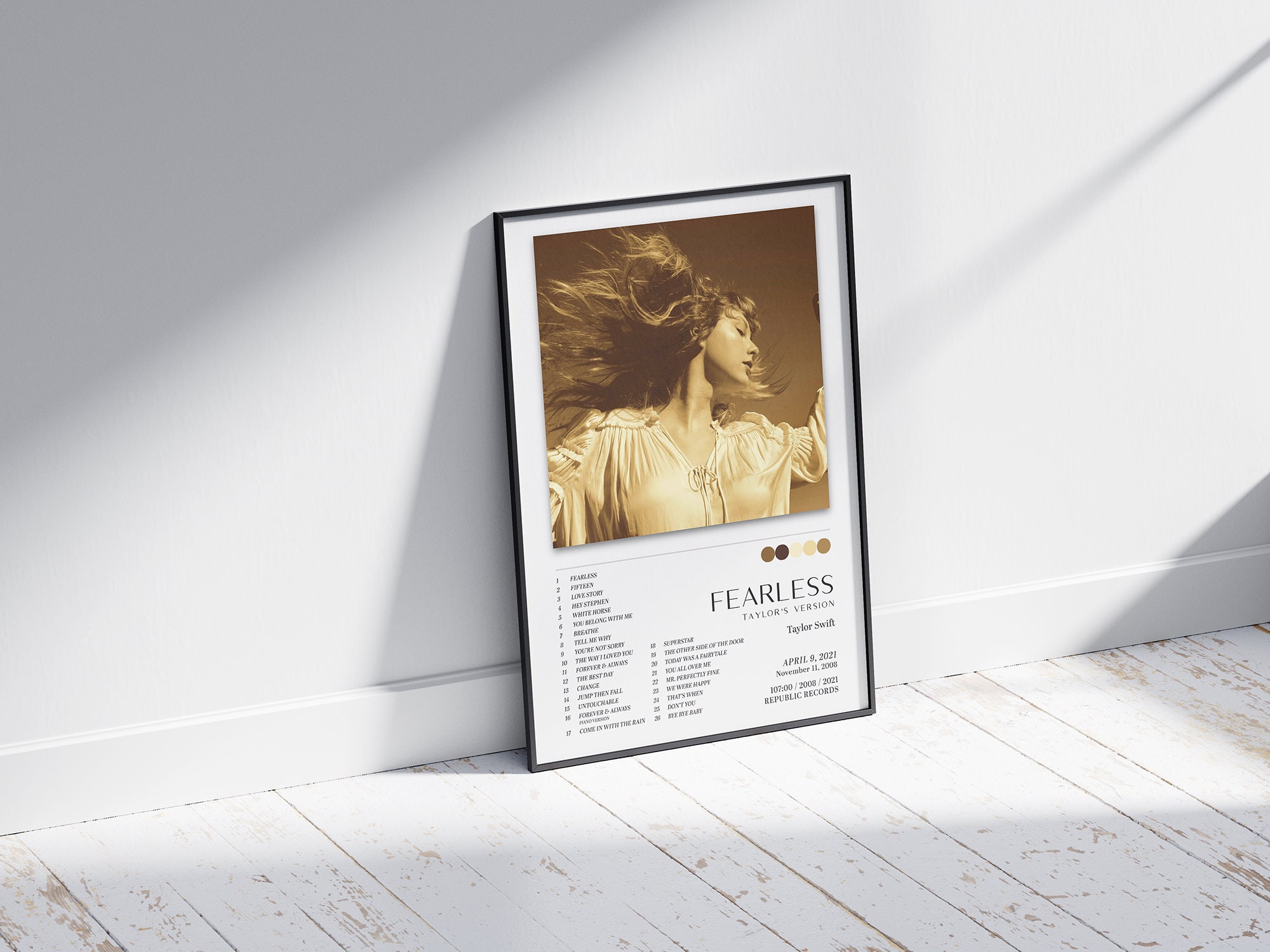 TAYLOR SWIFT FEARLESS Album Art Poster. - Etsy