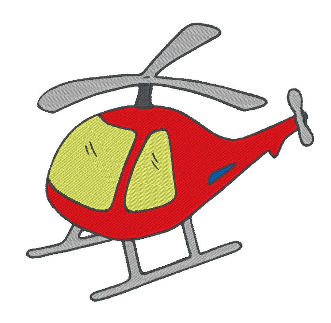 Embroidery File Helicopter Embroidery File Helicopter - Etsy
