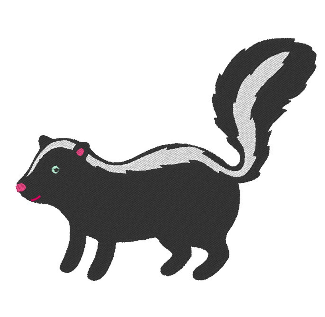 Stickdatei Stinktier embroidery file skunk | Etsy