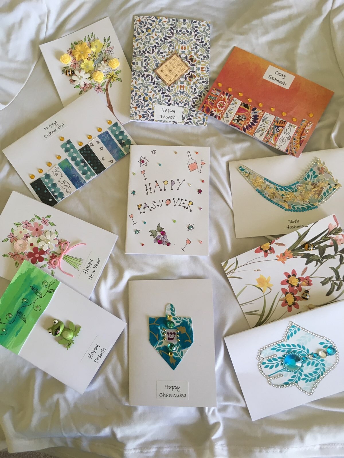 Gorgeous Jewish Card Gift Pack. Includes New Year, Channukah, Pesach ...