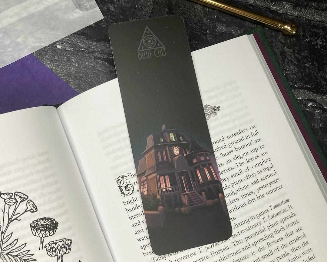 Haunted House Bookmark - Etsy