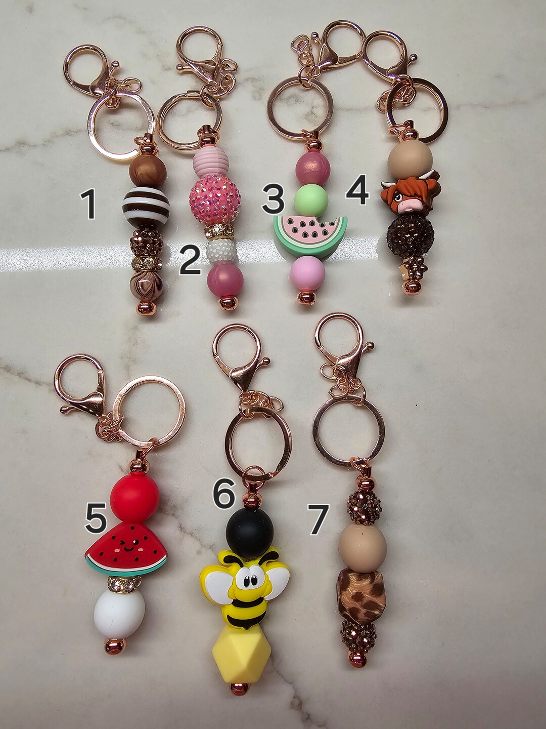 Beadable Keychains RTS - Etsy