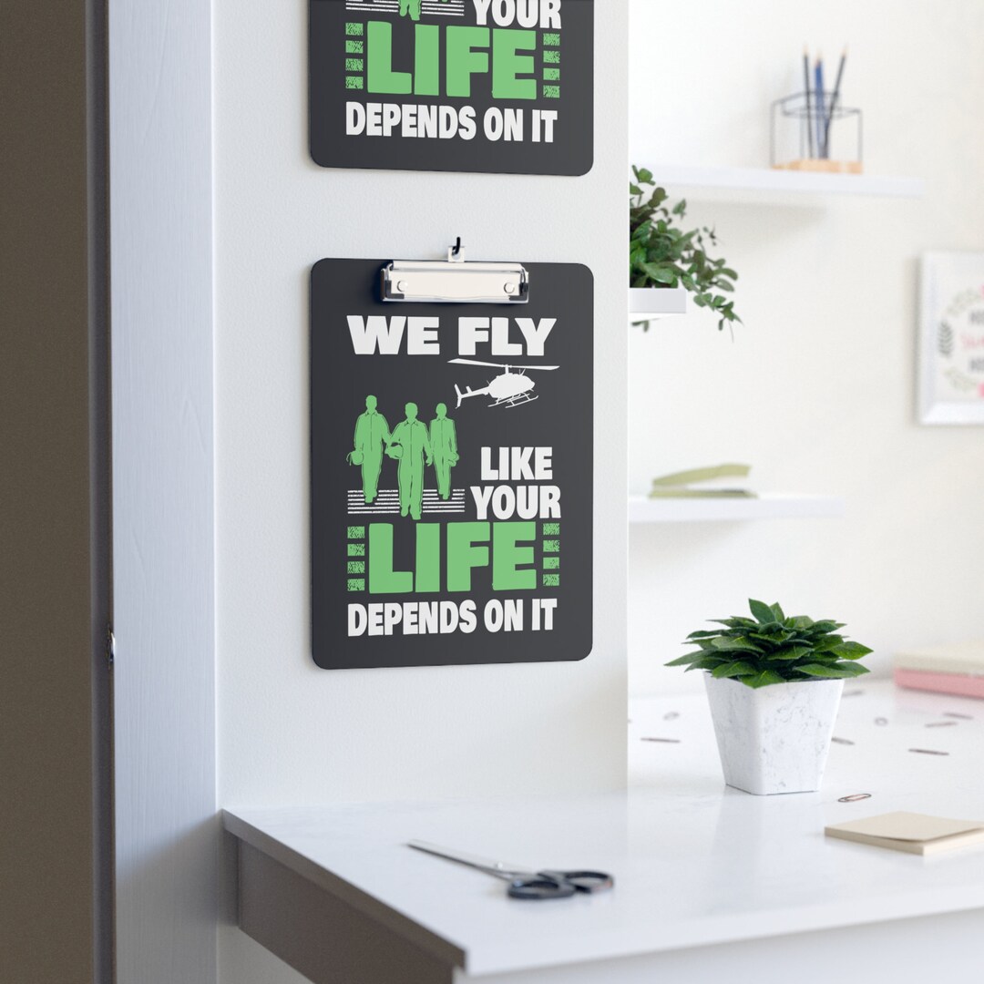 Customized We Fly Air Medical Base Clipboard Gift - Etsy