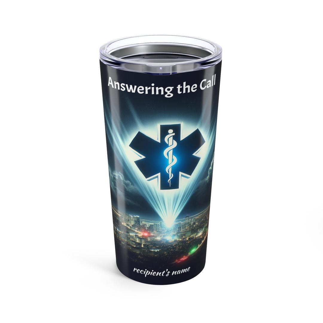 EMS Answering the Call Personalized Tumbler, Paramedic Gift, Emergency ...