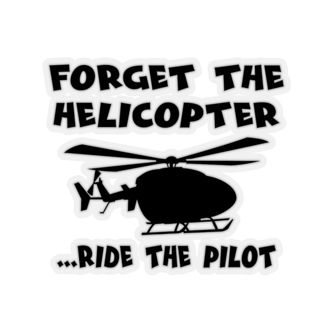 Funny Helicopter Pilot Kiss-cut Stickers - Etsy