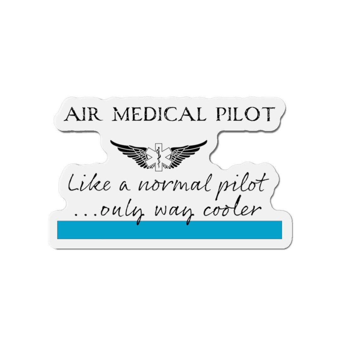 Funny Helicopter Pilot Magnet - Die-cut Magnets, Aviation Gift ...